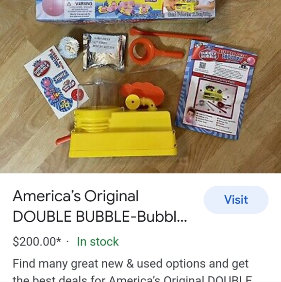 Other | Rare Americas Original Double Bubblebubble Gum Factory Playset ...
